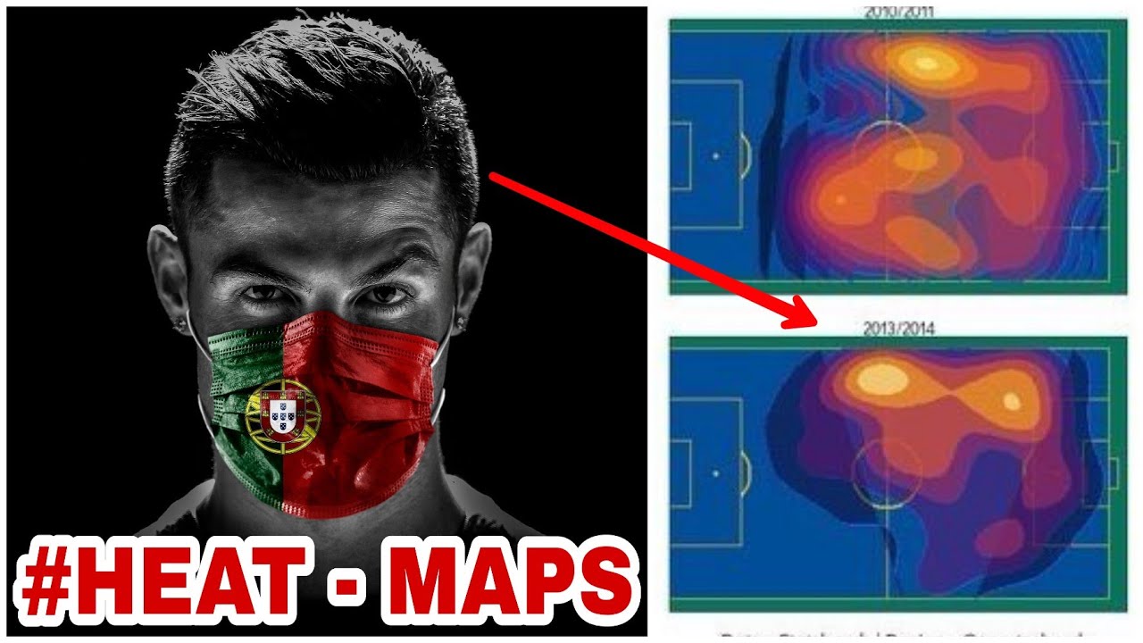 Heat maps of Cristiano Ronaldo Not at Juventus/Proved Cr7 Heat Maps ...