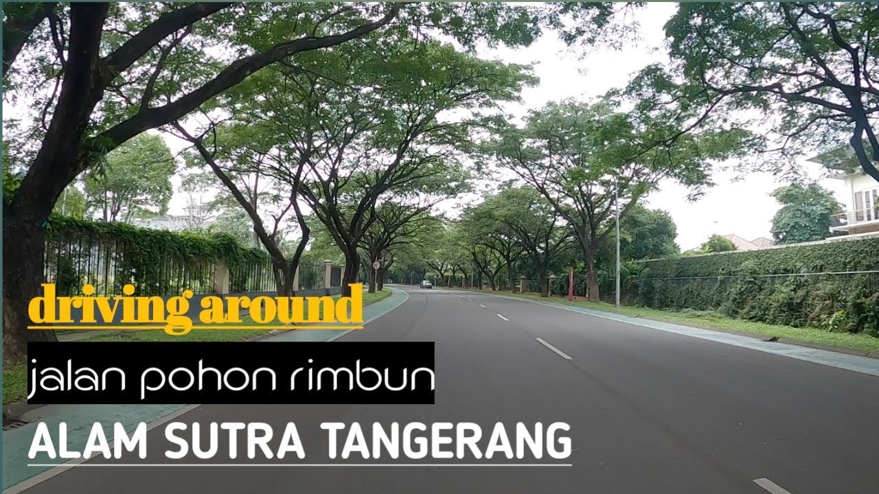 Driving around jalan RINDANG alam sutra tangerang by [gopro hero 8 ...