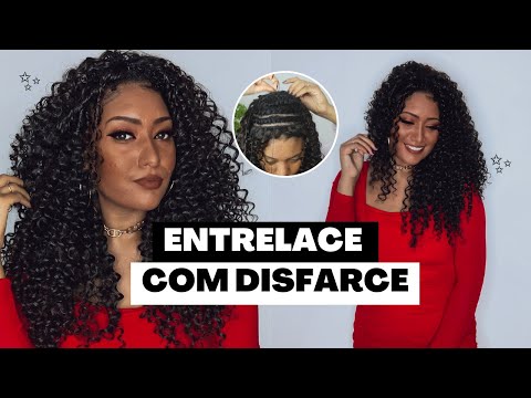 COLOCAÇÃO DE ENTRELACE COM DISFARCE CABELO CACHEADO | CABELO MAUI SER ...