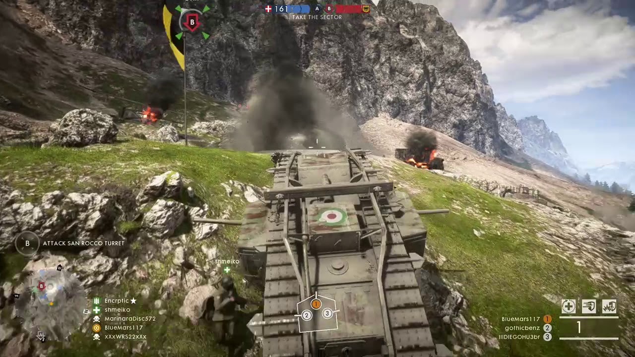 What a Tank rolling down a hill looks like (part 1) - YouTube
