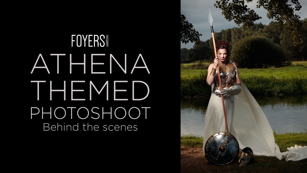 Behind the scenes - Athena themed photoshoot - YouTube