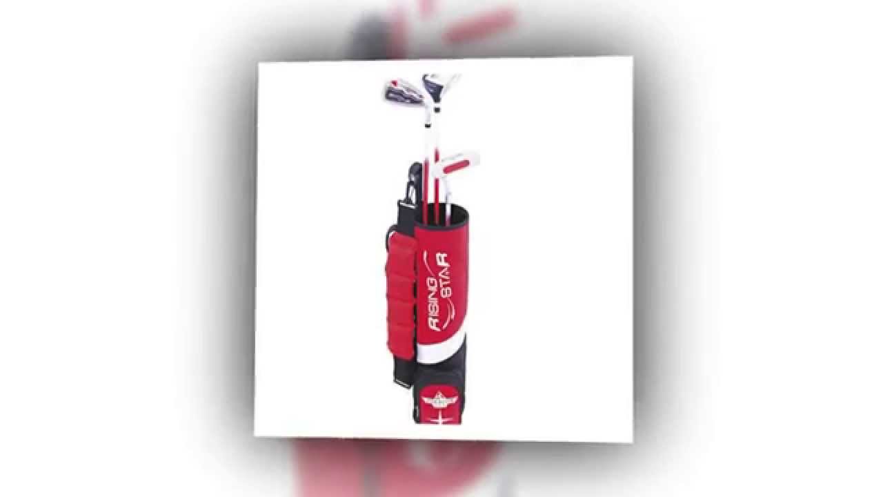 Paragon Rising Star Kids Toddler Golf Clubs Set Ages 3 5 Red - YouTube