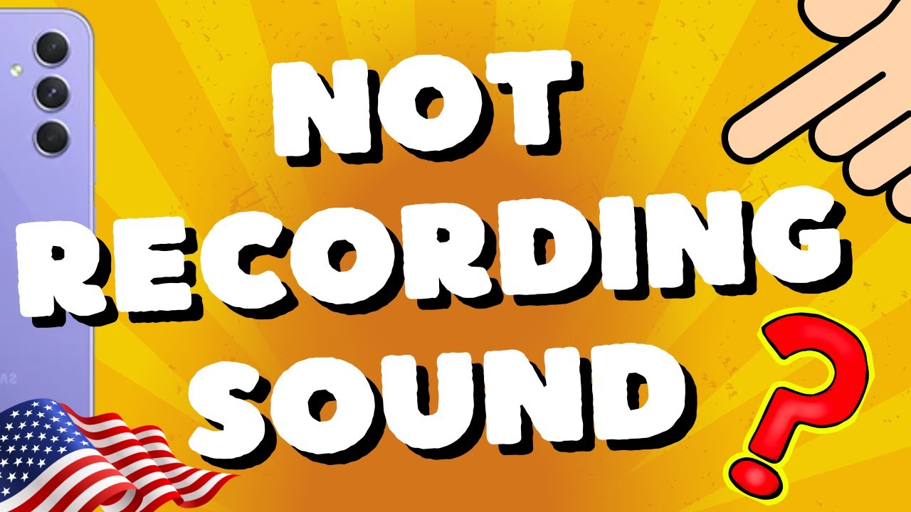 Why is my screen recording not recording sound on my Samsung Galaxy A54 ...