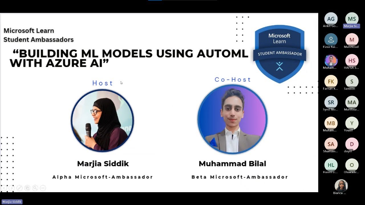 Building Ml Models Using Automl With Azure Ai Meeting Recording Youtube