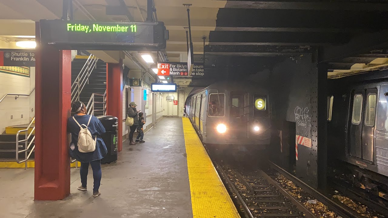 PM Rush R62/R68/R142/R142A 2,3,4,5,S Trains At Franklin Avenue Medgar ...