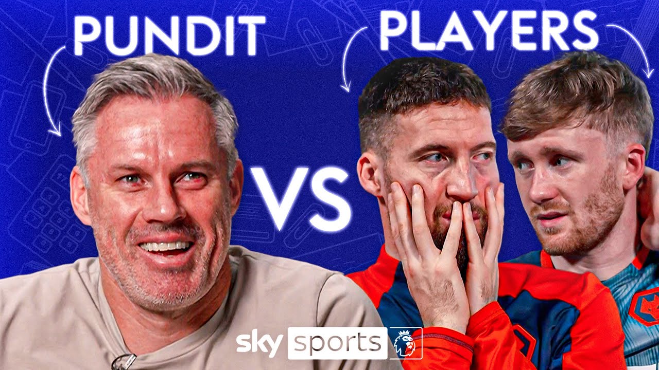 JAMIE CARRAGHER vs TWO WOLVES PLAYERS! | ULTIMATE FOOTBALL QUIZ ...