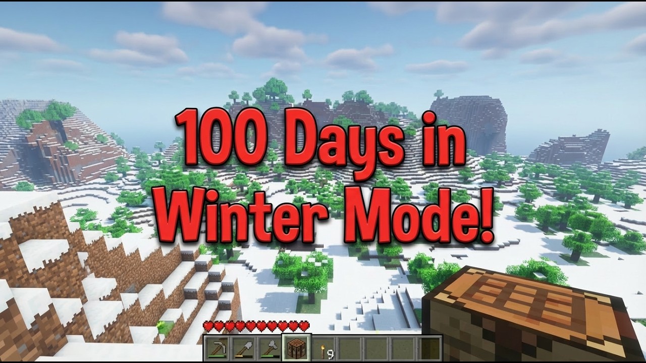 A Ninny Spends 100 Days in Minecraft Alpha 1.1.2 - Winter Mode! - YouTube