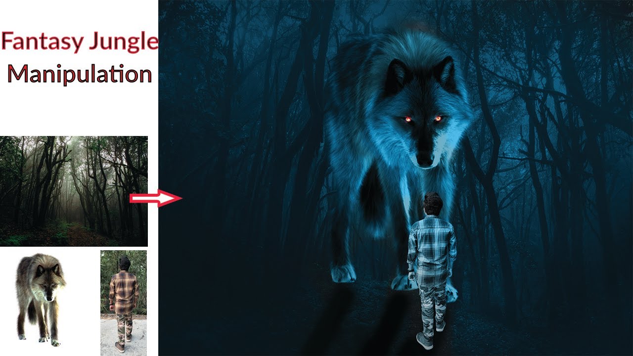 Fantasy Manipulation Man in Jungle Tutorial - YouTube