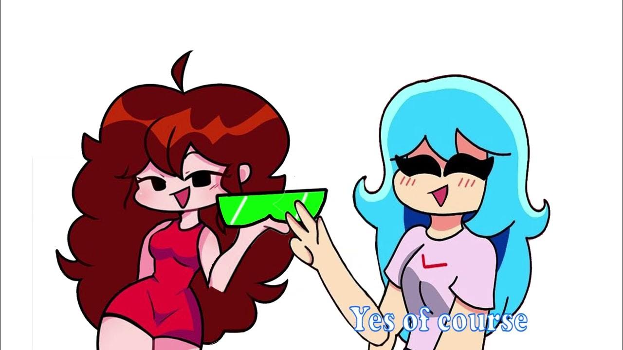 GREEN GLASSES | BF x GF x Sky | FNF Genderbend | FNF Animation | Meme ...