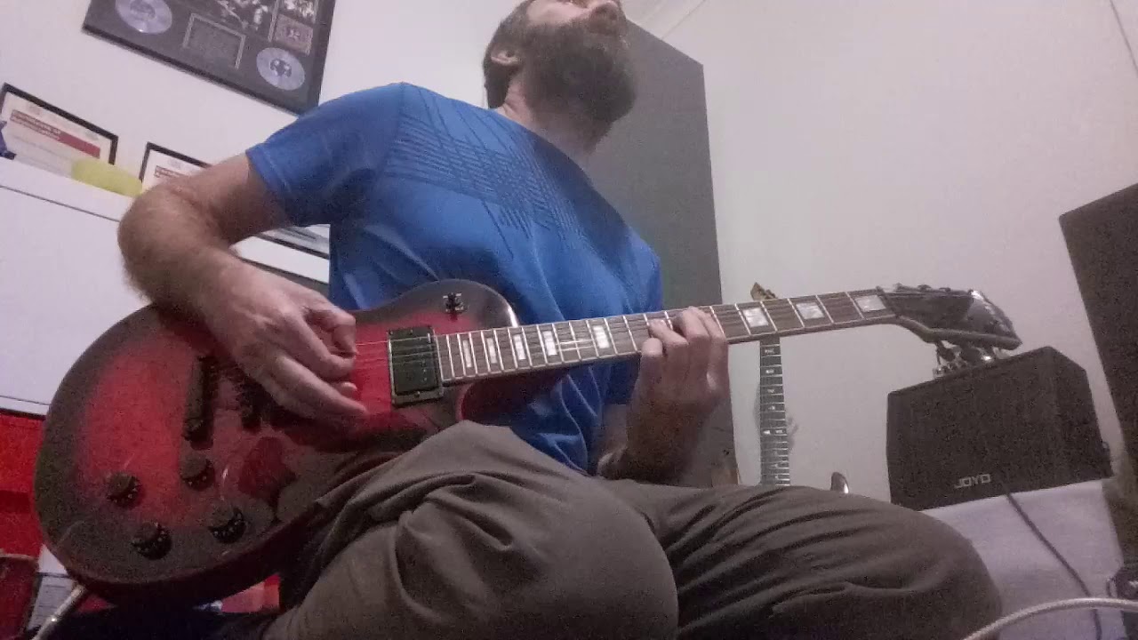 Haze Red Burst LP Electric Guitar Chug - YouTube