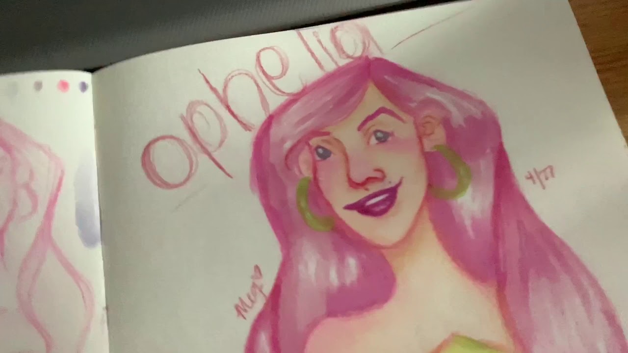 FIRST VIDEO & SKETCHBOOK TOUR :) - meghan noelle - YouTube