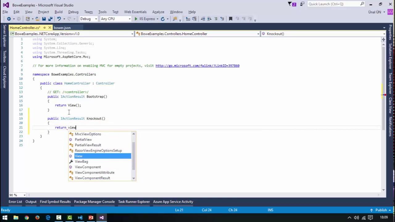 Asp.Net Core Mvc Knockout - YouTube