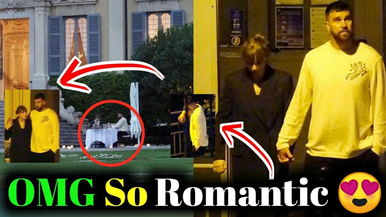 Taylor Swift and Travis Kelce's Romantic Dinner Kiss and Hug Lake Como ...