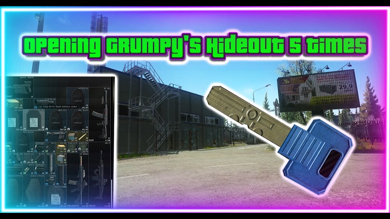 Opening Grumpy's Hideout 5 Times (Escape From Tarkov) - YouTube