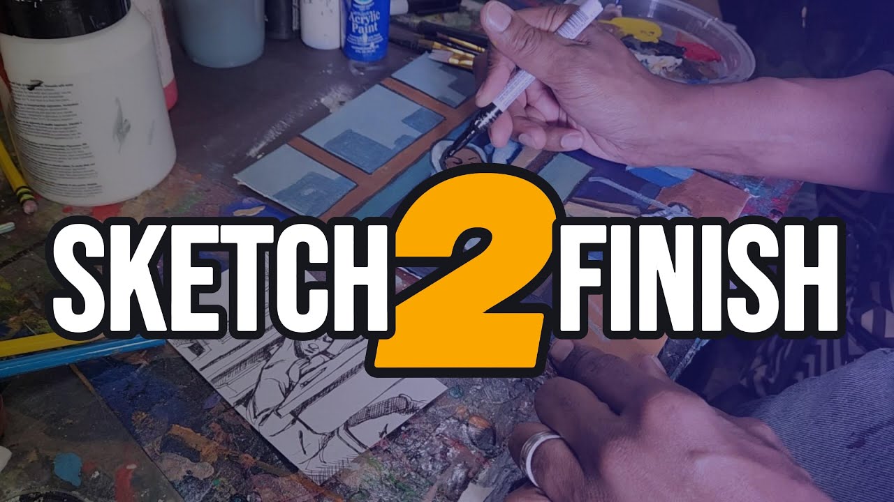 How to Paint Like a Pro | From Sketch to Stunning Finished Artwork ...