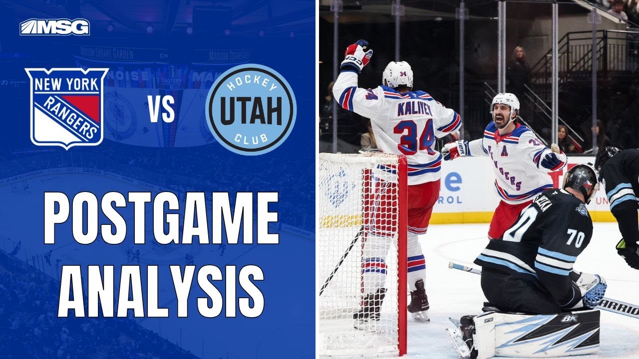 Rangers Comeback In Utah Kreider Scores Game Winner | New York Rangers ...