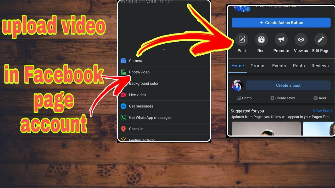 How to upload video in Facebook page. Jem e tv - YouTube