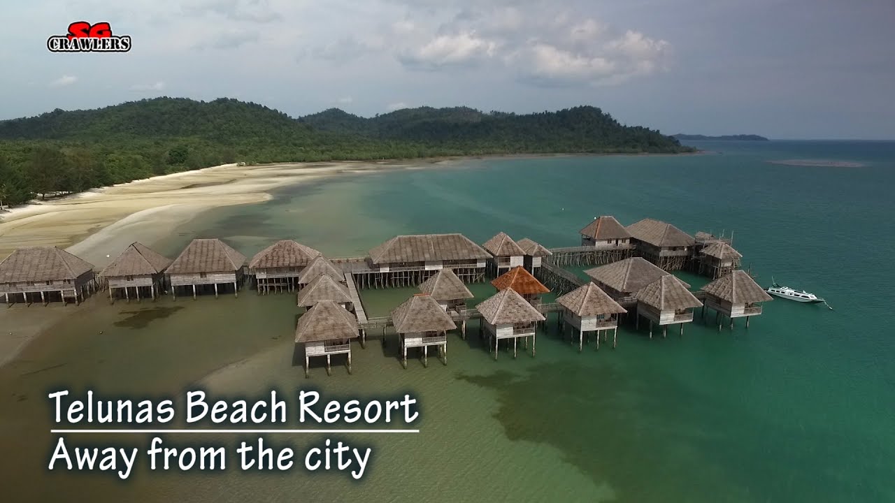 Telunas Beach Resort Aerial View - YouTube