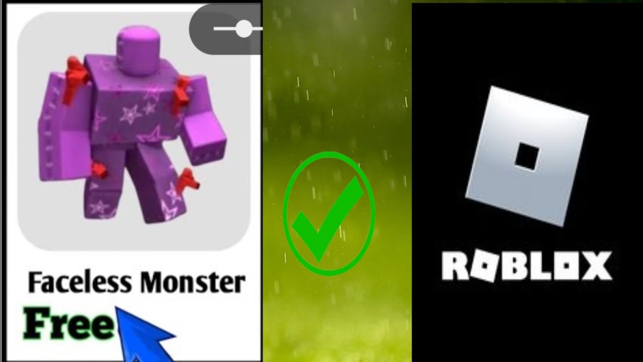 How To Get Faceless Monster Free Items In Roblox. - YouTube