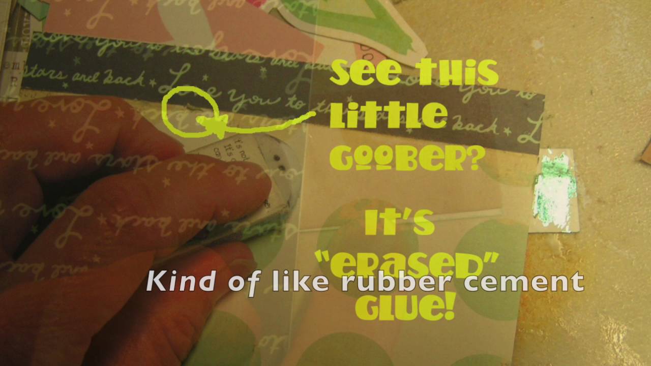 Getting Un-Sticky in Papercrafts. - YouTube