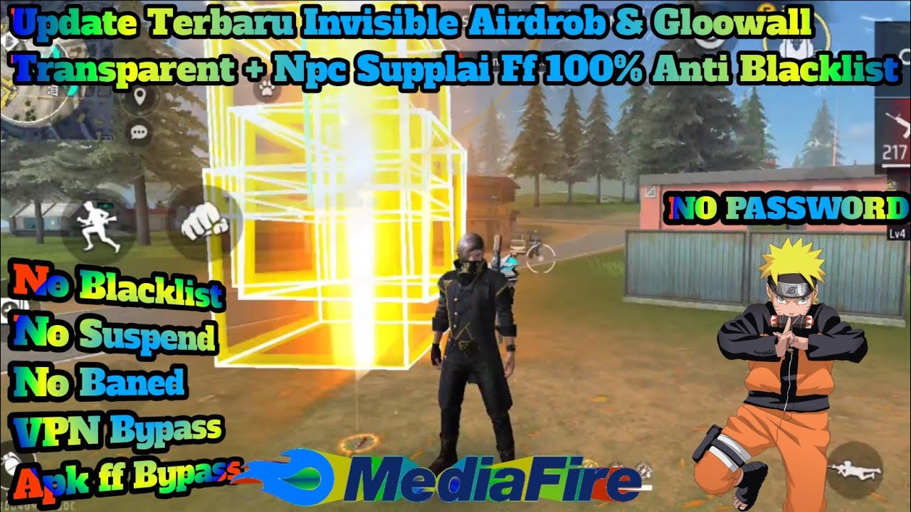 Terbaru, Invisible Airdrob & Gloowall Transparent + Npc Supplai Ff, 100 ...