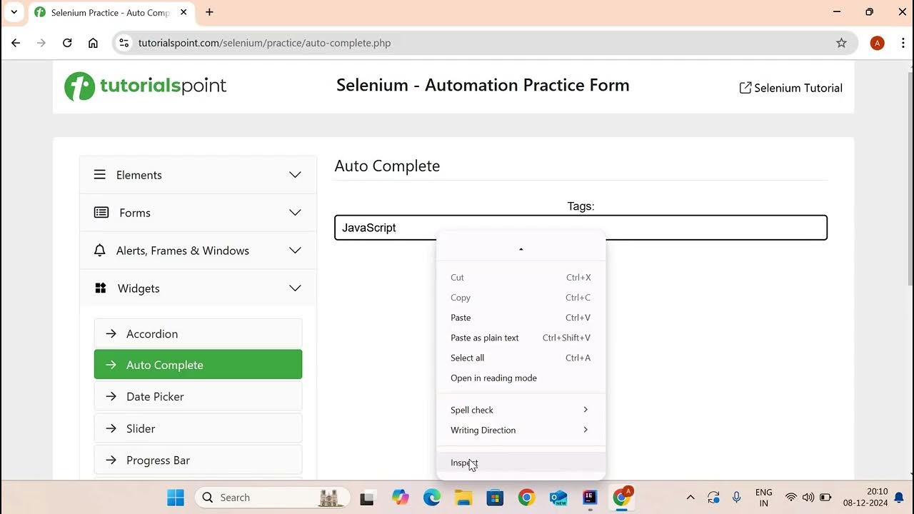 Using Autocomplete | Selenium Essential Training | Part - 9 - YouTube