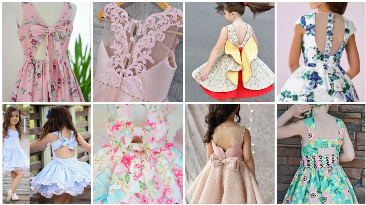 Baby Frock back designing Ideas Beautiful Design & Stylish Baby Frock ...