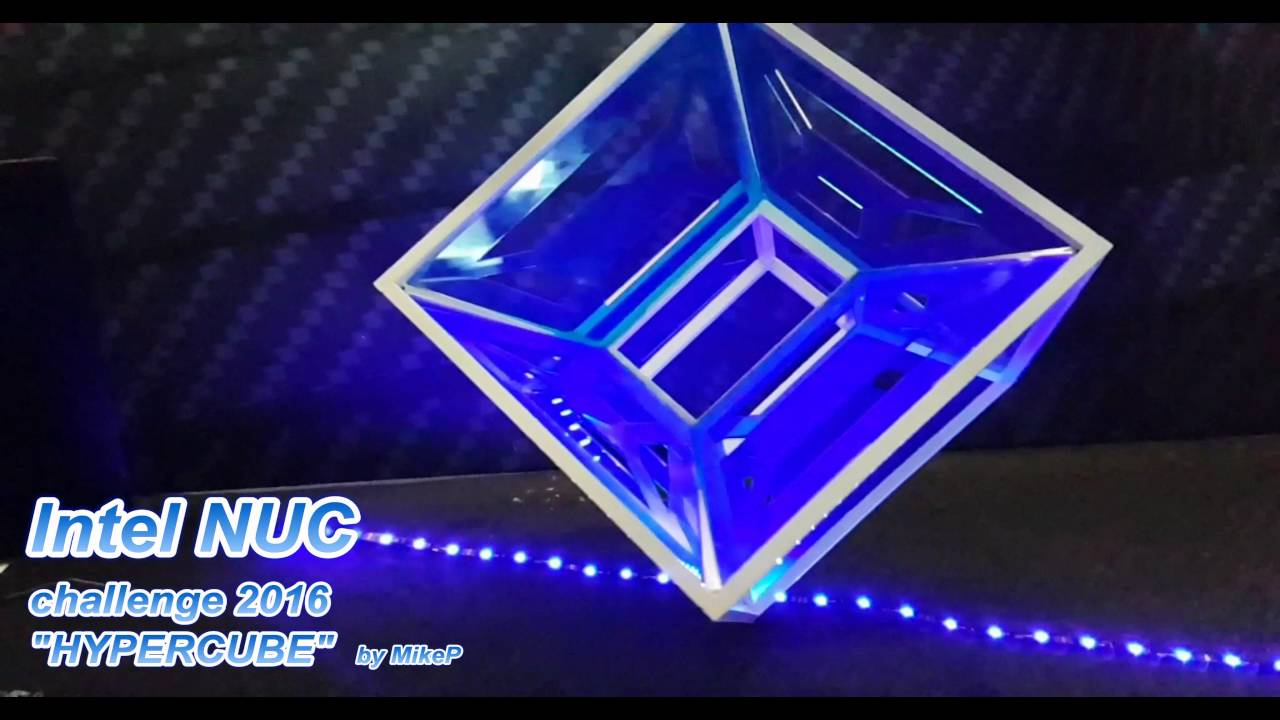 Intel NUC 2016 challenge "HyperCube" slow rotation. - YouTube