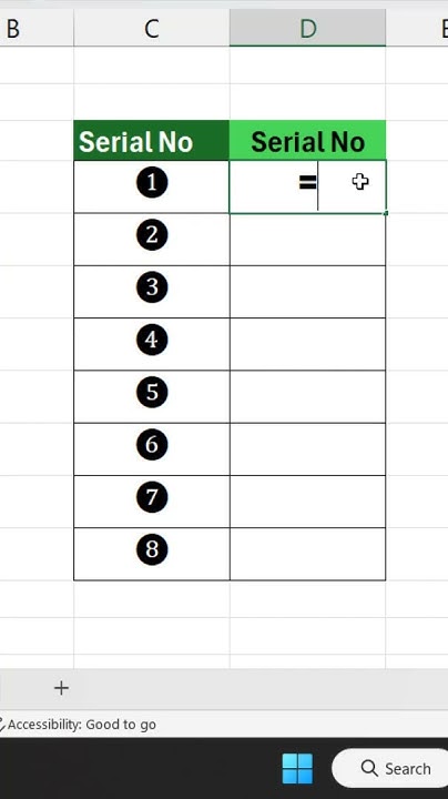 Stylish Serial Number In Excel Exceltips Exceltricks Excelshorts Youtube