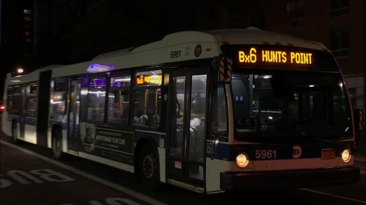 MTA NYC Bus NovaBus LFSA #5961 Bx6 - YouTube
