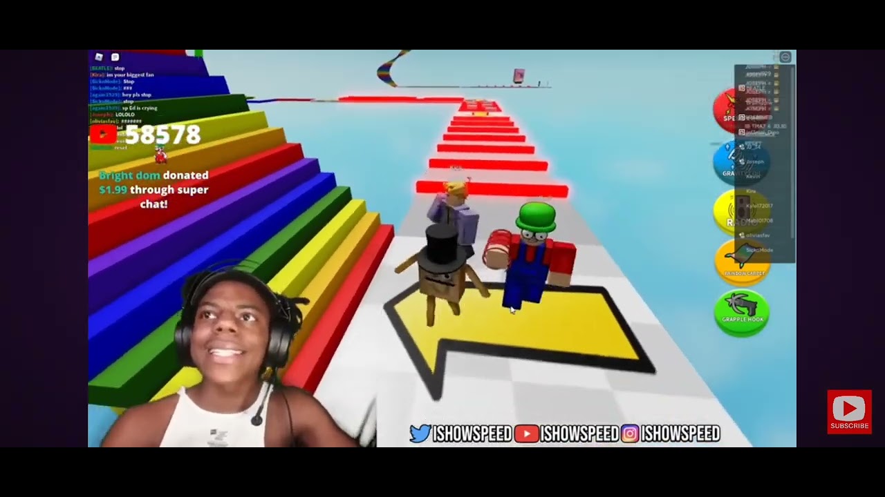 ROBLOX EASY OBBY - ishowspeed FUNNY - YouTube