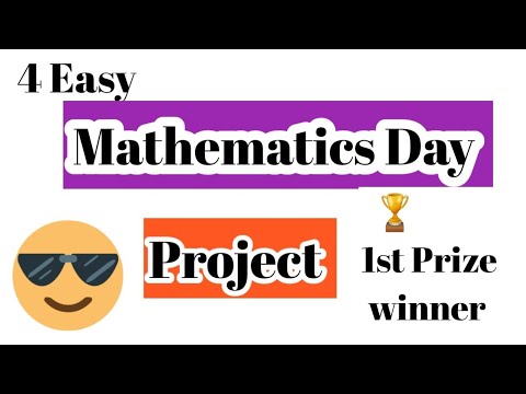 Easy Mathematics Day Project|Maths Day Project|National Mathematics Day ...
