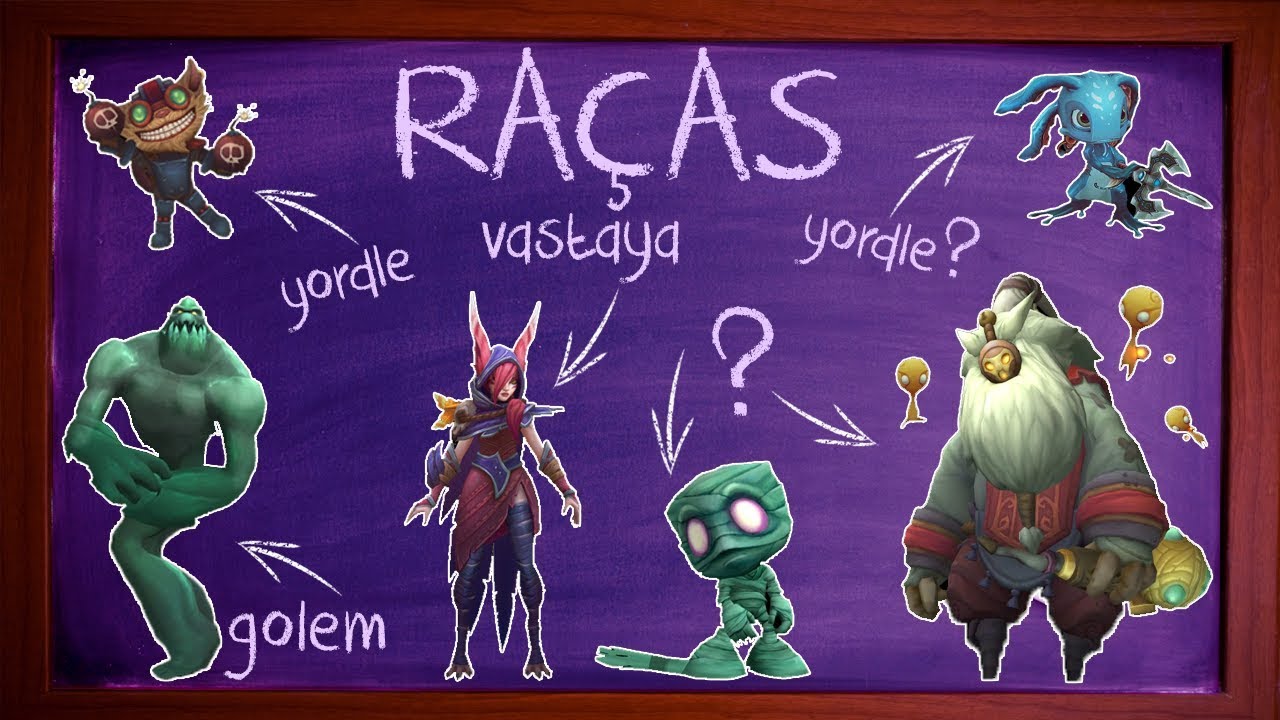 RAÇAS de LEAGUE of LEGENDS - YouTube