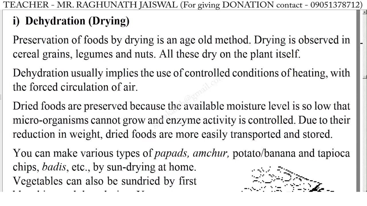Dehydration method of food preservation | Drying method of food ...