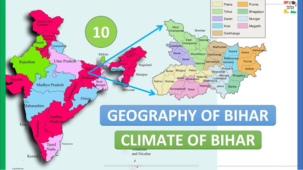 Climate of Bihar | Geography of Bihar | Bihar Samagra KBC Nano For BPSC ...