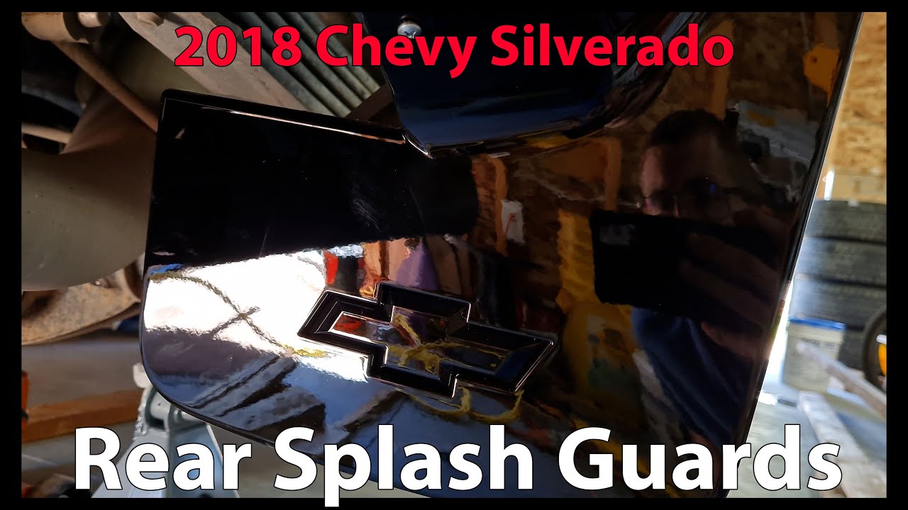 2018 Chevrolet Silverado Rear Splash Guard - YouTube