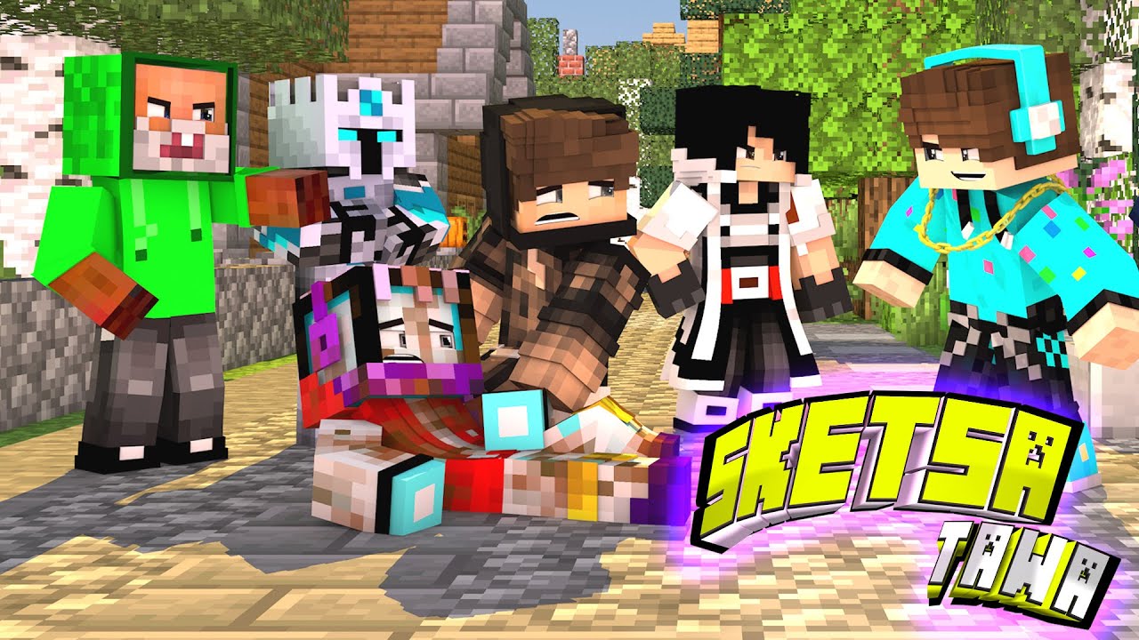 SKETSA TAWA MINECRAFT ! GARA GARA TOPUP DIAMOND FF KITA DI PUTUSIN ...