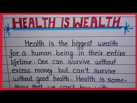 Health is wealth||Health is wealth Essay||Essay on Health is wealth ...