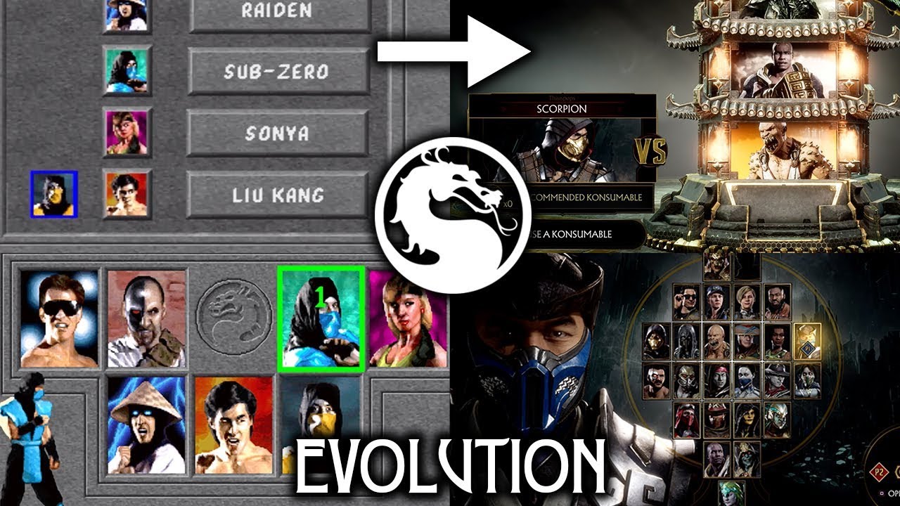 History of Mortal Kombat: Selection Screen & Ladder! (MK1 - MK11) - YouTube