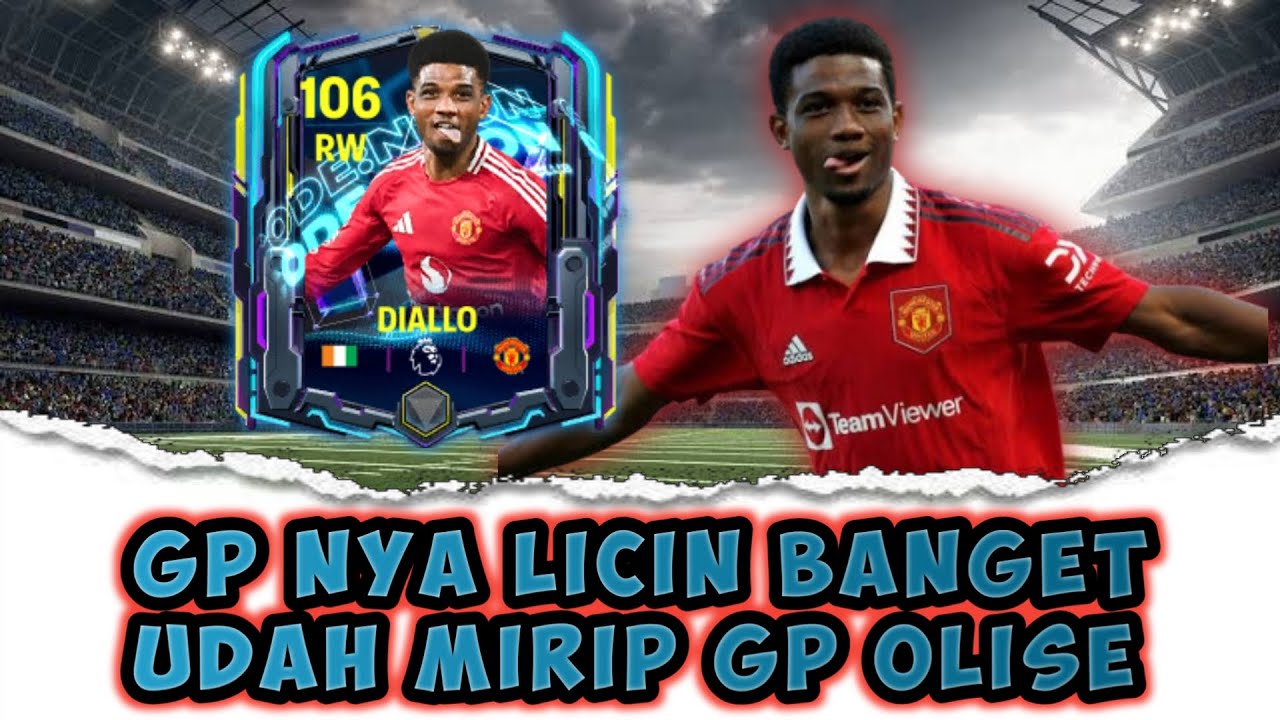 REVIEW GAMEPLAY AMAD DIALLO CARD KODE NEON 25 - FC MOBILE 25 - YouTube