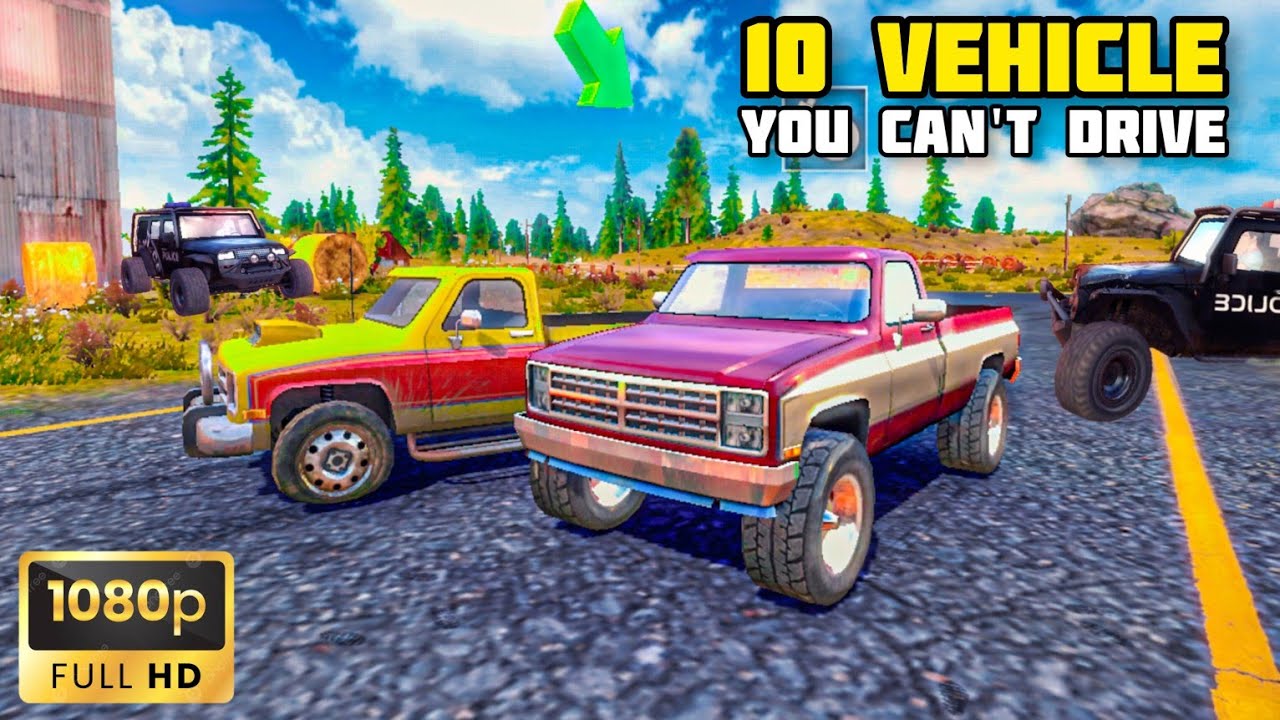 LIST OF 10 VEHICLES WE CAN'T DRIVE | OFF THE ROAD HD OPEN WORLD DRIVING ...