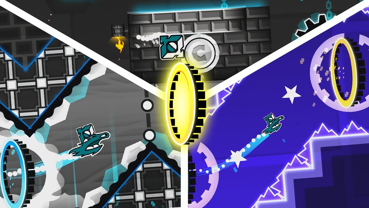 Los DEMONS de ROBTOP en GRAVEDAD INVERTIDA | Geometry Dash - YouTube