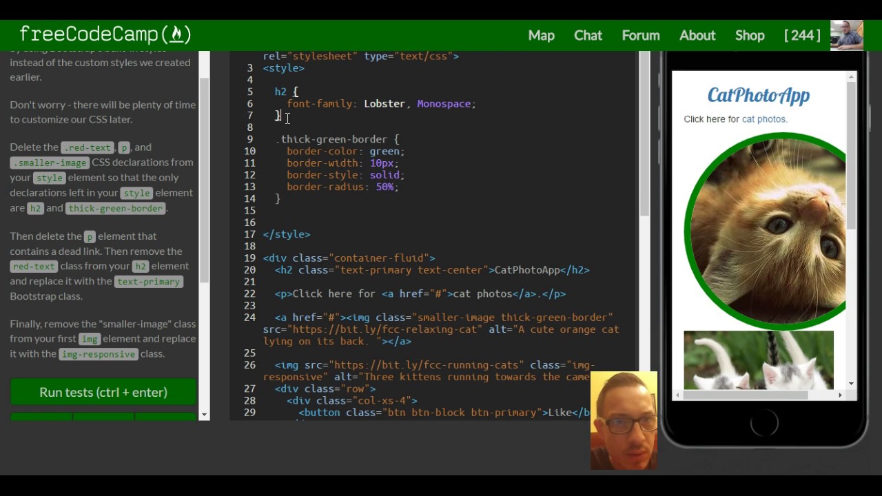 Ditch Custom Css For Bootstrap Freecodecamp Bootstrap Review Lesson