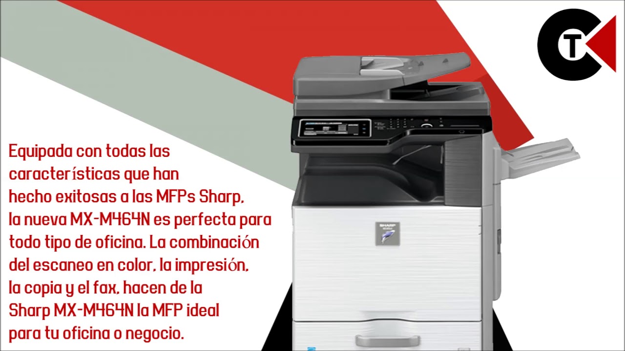 Sharp MX M464N - YouTube