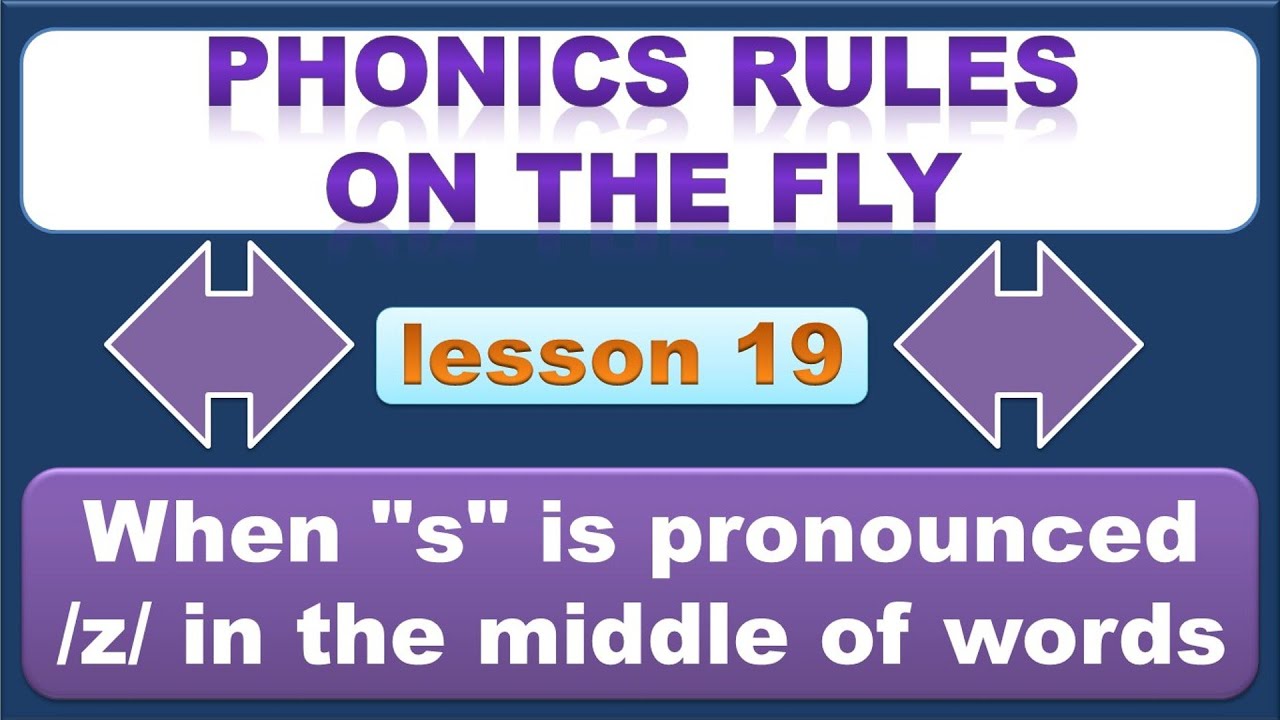 19 When s sounds s or z in the middle of a word - YouTube