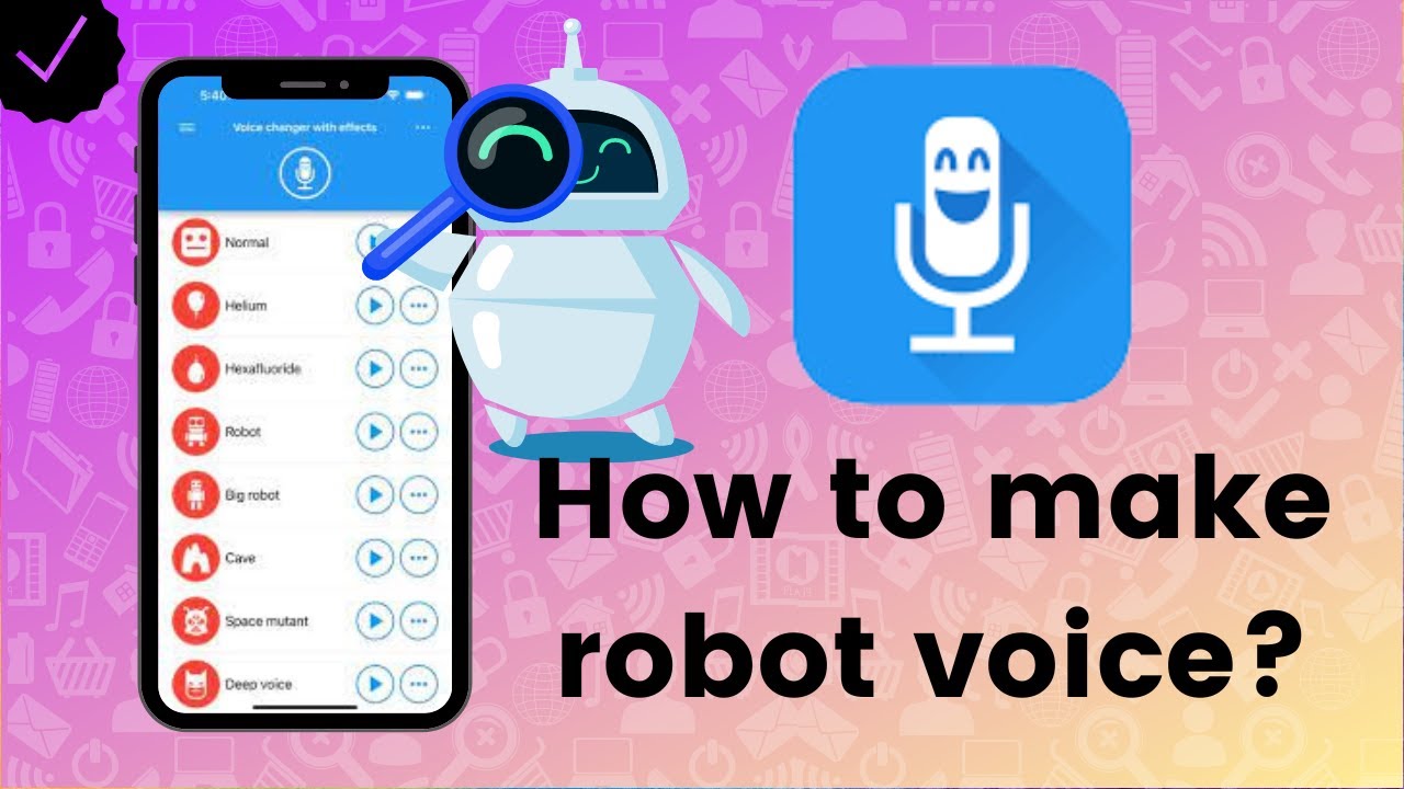 How to make sarcastic robot voice in Voice Changer with Effects? - YouTube