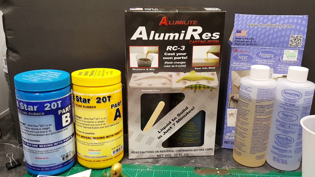 What I use to make silicone molds and the resin I use smoothon 20t and ...