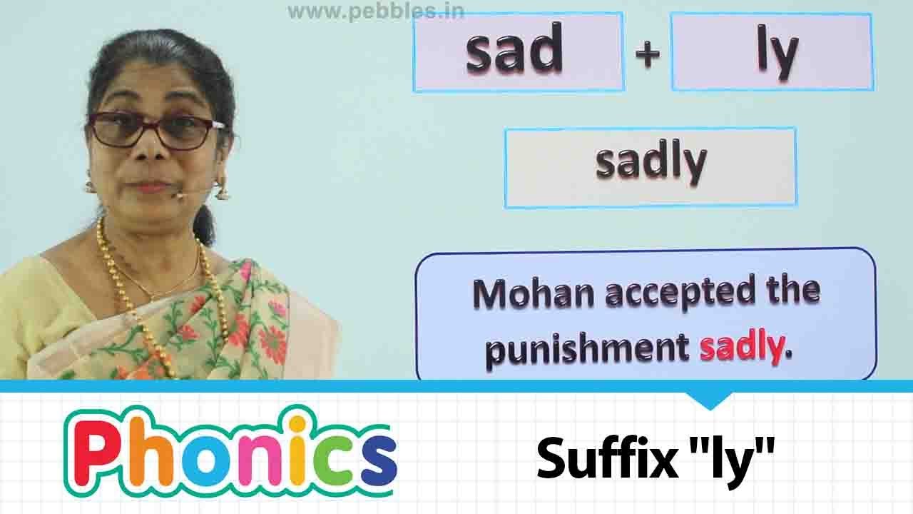 Suffix "ly" | Easy Phonetics Video | Phonics Learning Video part-155 ...