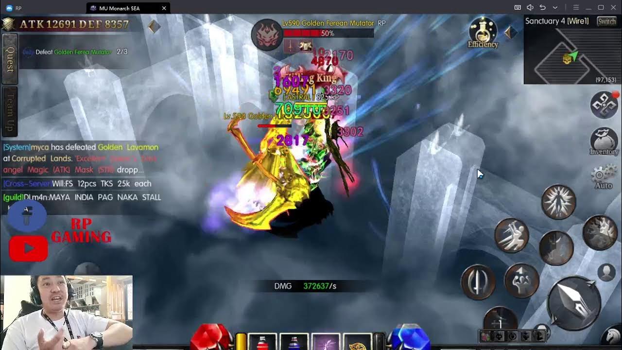 Mu Monarch Sea- 3v3 Lvl 559 BK - YouTube