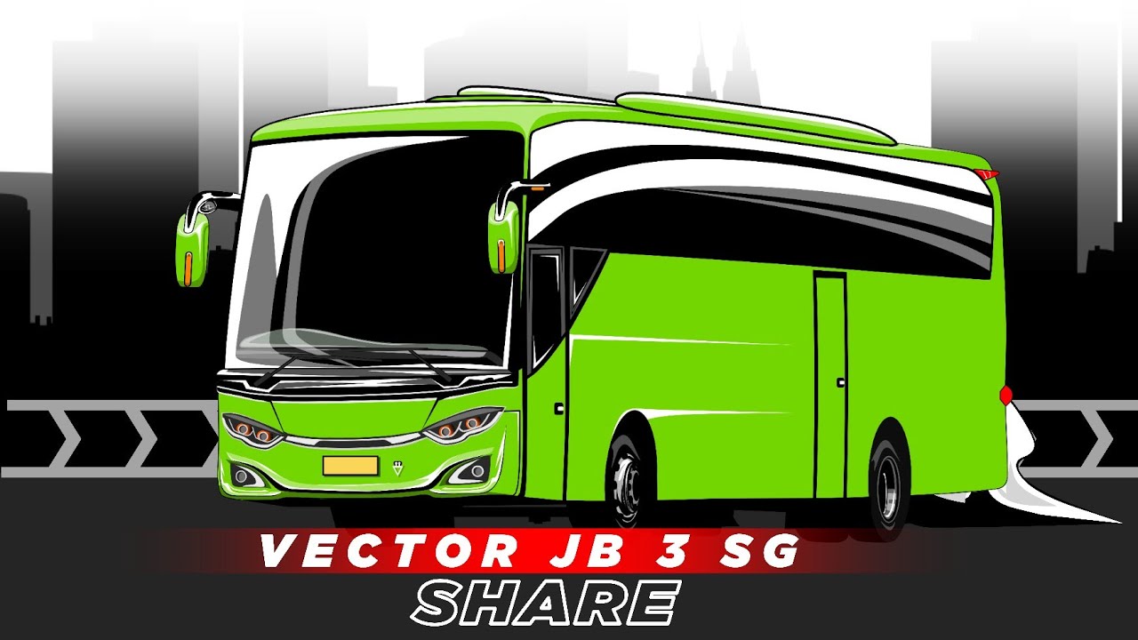 share vector JB 3 SINGLE GLASS #share #vector #busindonesia #jetbus ...